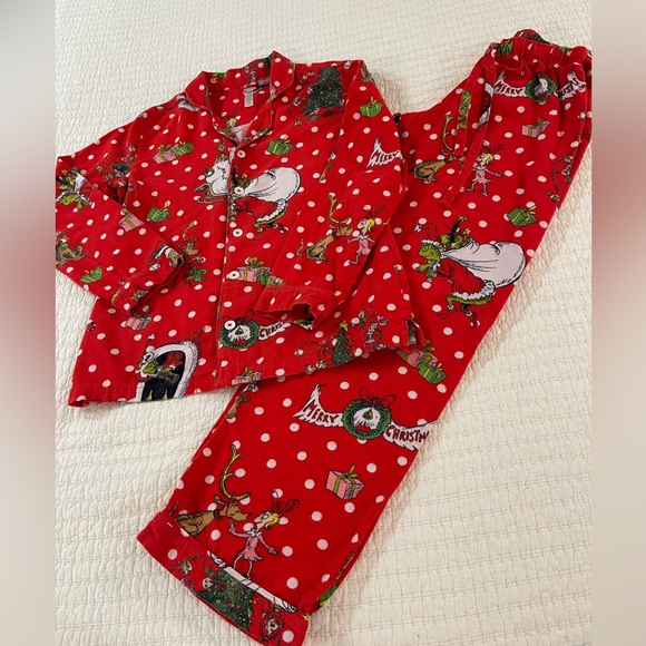 Pottery Barn Teen | Pajamas | Pottery Barn Dr Seuss Grinch Pajamas Size ...